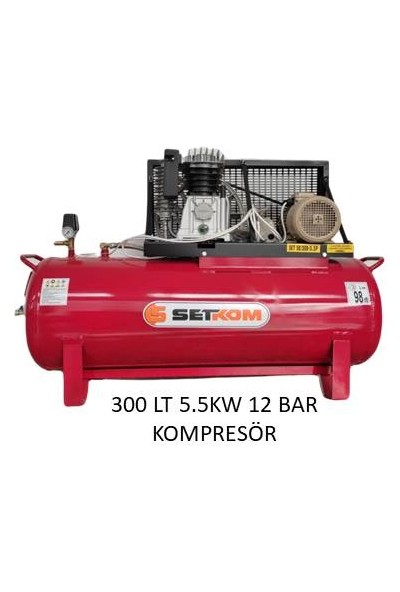 Setkom Kompresör 300 Lt 5.5 Kw 12 Bar