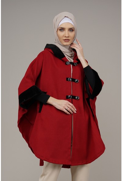 Markosin Kadın Düğmeli Panço M2001