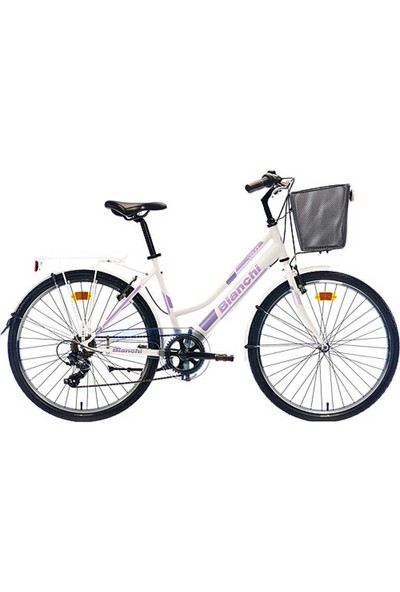 26J Bianchi Vıolet Şehir Bisikleti - Beyaz Lila Mor - 44 Kadro