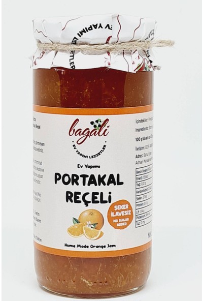 Bagali Şekersiz Portakal Reçeli 300 gr Bagali Şekersiz Portakal Reçeli 300 gr