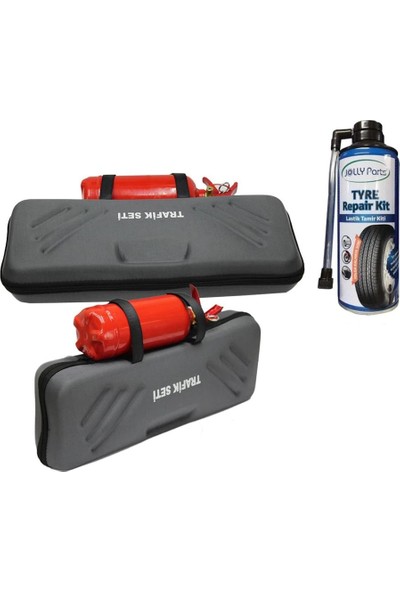 Bilgeden Eva Trafik-Ilk Yardım Seti Çantası Tüvtürk Uyumlu 4 Yıl Etiketli 1 kg Tüplü Tamir Kiti