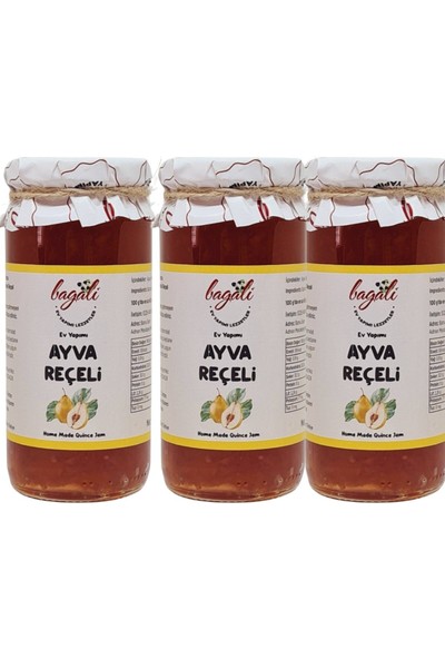 Bagali Ayva Reçeli Set 300 gr x 3'lü Bagali Ayva Reçeli Set 300 gr x 3'lü
