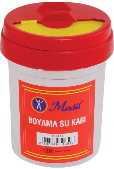 Masis Boyama Su Kabı Kırmızılı Sarı Masis Boyama Su Kabı Kırmızılı Sarı