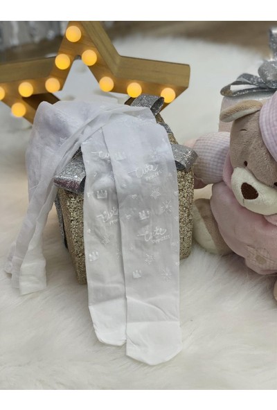 Katamino Kız Bebek Cute Princess Ince Külotlu Çorap K60125 Beyaz
