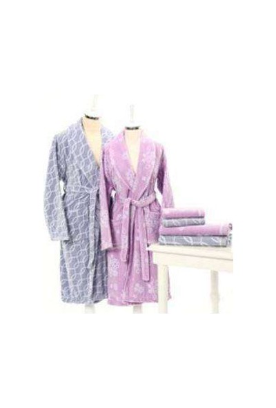 Özdilek Neva Gri-Lila Aile Seti Özdilek Neva Gri-Lila Aile Seti