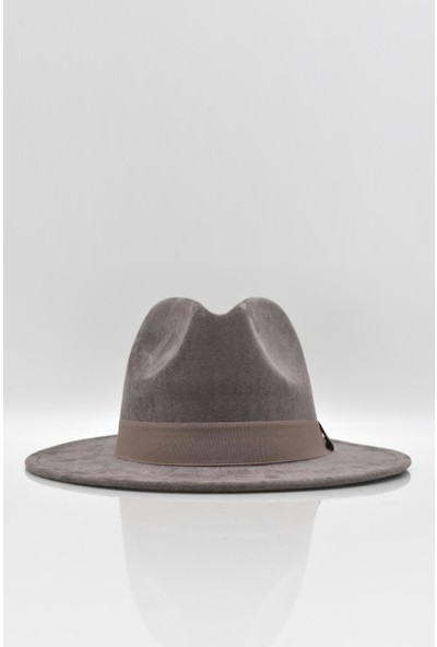 Erkek Fedora Şapka-Vizon Erkek Fedora Şapka-Vizon