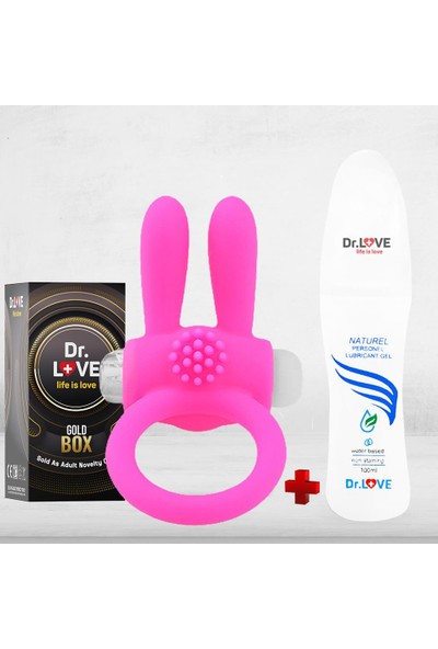 Drlove Silikon Güçlü Titreşimli Klitoral Uyarıcılı Penis Halkası Yüzüğü + Drlove Kayganlaştırıcı Drlove Silikon Güçlü Titreşimli Klitoral Uyarıcılı Penis Halkası Yüzüğü + Drlove Kayganlaştırıcı