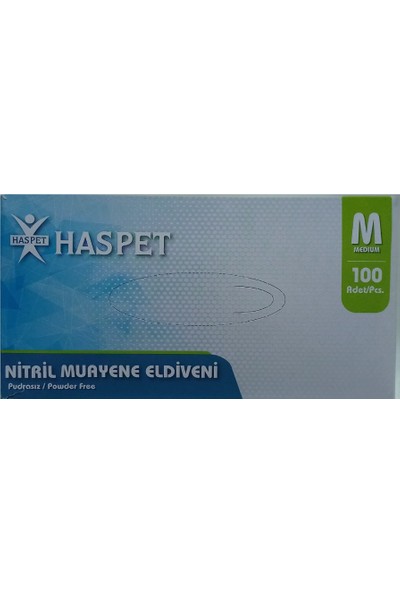 Has-Pet Lila Nitril Pudrasız Temizlik Eldiveni (100*1 Adet Medium)