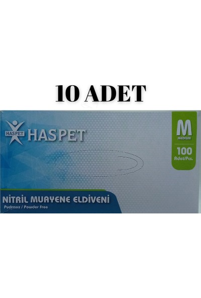 Has-Pet Lila Nitril Pudrasız Temizlik Eldiveni (100*10 Adet Medium)