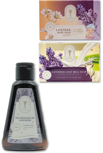 Dr. Lavender 7 Bitkili Masaj Yağı 150 Ml + Papatya Bebek Sabunu + Keçi Sütü Sabun 100 Gr Dr. Lavender 7 Bitkili Masaj Yağı 150 Ml + Papatya Bebek Sabunu + Keçi Sütü Sabun 100 Gr