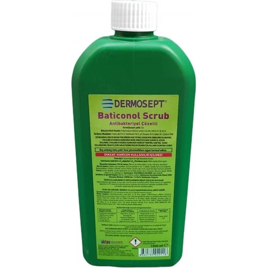 Dermosept Yeşil Batikon - Baticonol Scrub 1000 Ml Fiyatı