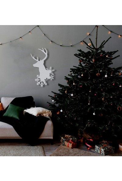 Concept Art Ren Geyiği-3 Metal Duvar Tablosu