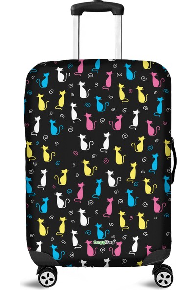 Luggbag Desenli Valiz Kılıfı LB1001 Büyük Boy