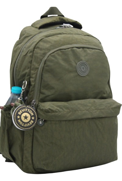 Bevitton Krinkıl Su Geçirmez Kumaş Moden Haki Unisex Kadın Okul Sırt Çantası 2200 Bevitton Krinkıl Su Geçirmez Kumaş Moden Haki Unisex Kadın Okul Sırt Çantası 2200