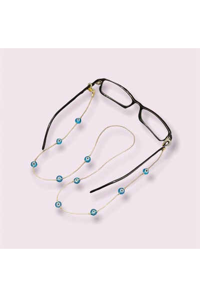 Deniz Yıldızı Murano Cam Nazar Boncuğu Gözlük Ipi