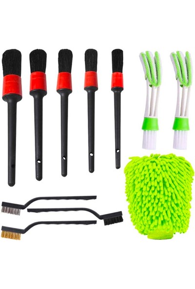 Ally Araç Detaylı Temizlik Seti Fırçaları 11 Parça Ally Araç Detaylı Temizlik Seti Fırçaları 11 Parça