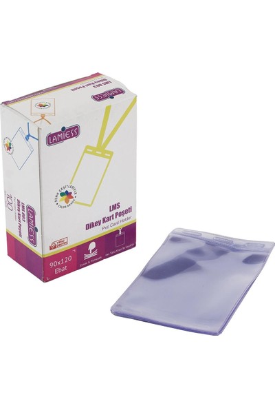 Lamiess Lms 003 Dikey Pvc Kart Poşeti 90X120 mm