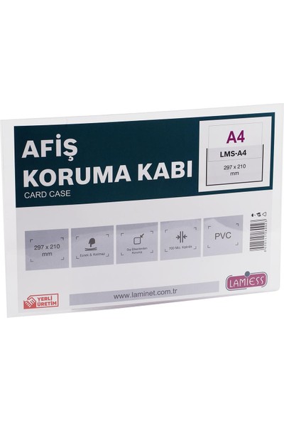 Lamiess A-4 297X210 mm Soft Afiş Koruma Kabı