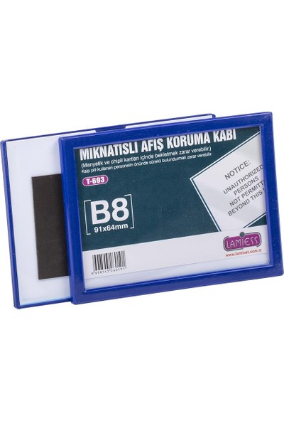 Lamiess T-693 91X64 mm Mıknatıslı Afiş Koruma Kab