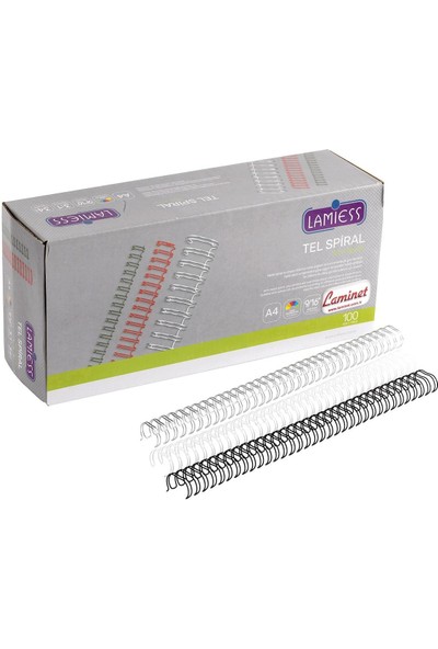 Lamiess 3:1 - 3/8 Tel Spiral Beyaz Lamiess 3:1 - 3/8 Tel Spiral Beyaz