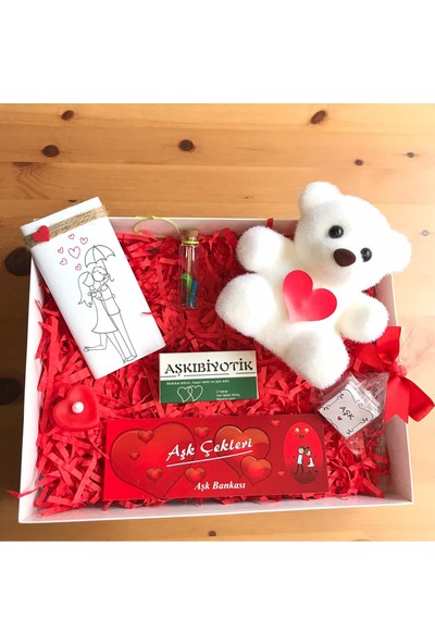 Sevgiliye Özel Hediye Ayıcıklı Hediye Seti