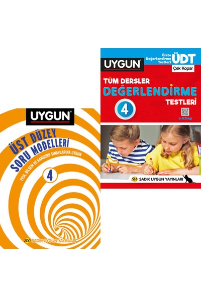 Sadık Uygun Yayınları Üst Düzey Soru Modelleri 4. Sınıf (Bilsem) + Tüm Dersler Değerlendirme Test Kitabı 4. Sınıf Sadık Uygun Yayınları Üst Düzey Soru Modelleri 4. Sınıf (Bilsem) + Tüm Dersler Değerlendirme Test Kitabı 4. Sınıf