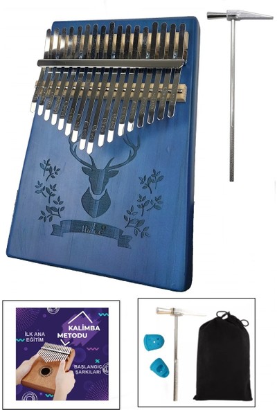 Midex KLX-454G Hakiki Ağaç Geyik Desenli Kalimba 17 Tuşlu Midex KLX-454G Hakiki Ağaç Geyik Desenli Kalimba 17 Tuşlu