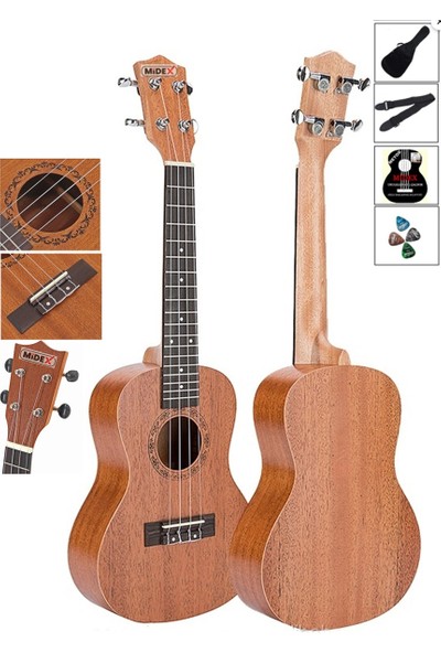 Midex TN-26MB Set Tenor Ukulele (Çanta Askı Metod Pena) Midex TN-26MB Set Tenor Ukulele (Çanta Askı Metod Pena)