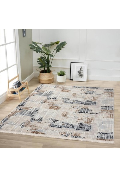 Jassrug Kaymaz Taban Halı Püsküllü 150X233 Olivia