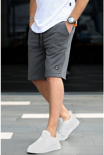 Madmext Erkek Antrasit Basic Şort 5446