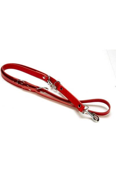 Doggie Ayarlanabilir Seri Premium Deri Köpek Gezdirme Kayışı 2 x 12-90 cm Kırmızı Doggie Ayarlanabilir Seri Premium Deri Köpek Gezdirme Kayışı 2 x 12-90 cm Kırmızı