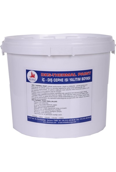 Dks Thermal Paint Isı Yalıtım Boyası 18 Lt Dks Thermal Paint Isı Yalıtım Boyası 18 Lt