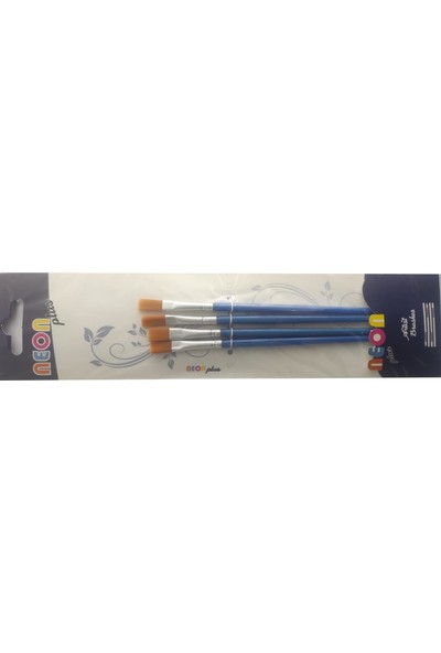 Neon Plus Akrilik Guaj Yağlı Boya İçin Sentetik Ipek Fırça Takımı 4'lü Neon Plus Akrilik Guaj Yağlı Boya İçin Sentetik Ipek Fırça Takımı 4'lü