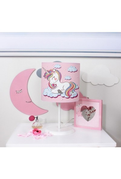 Shoppy11 Buluttaki Unicorn Çocuk Odası Abajur