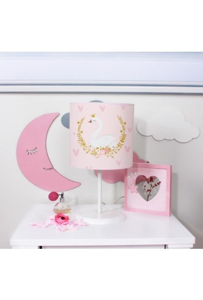 Shoppy11 Kuğu Prenses Çocuk Odası Abajur