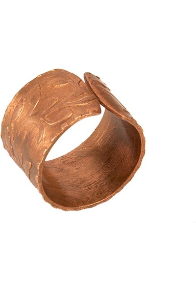 Zeynep Büyükbay Bakır Kalın Yüzük (Ayarlanabilir)