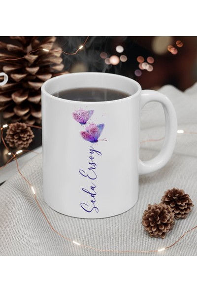 Belnido Minimal Temalı Baskılı Kupa Bardak