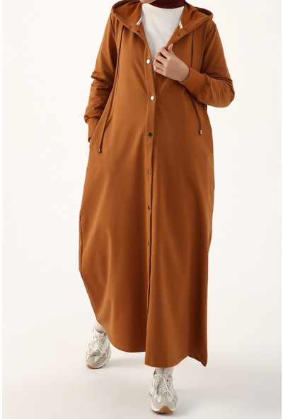 ALLDAY Kapüşonlu Kuşgözlü Ferace