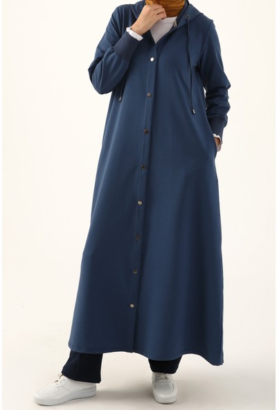 ALLDAY Kapüşonlu Kuşgözlü Ferace