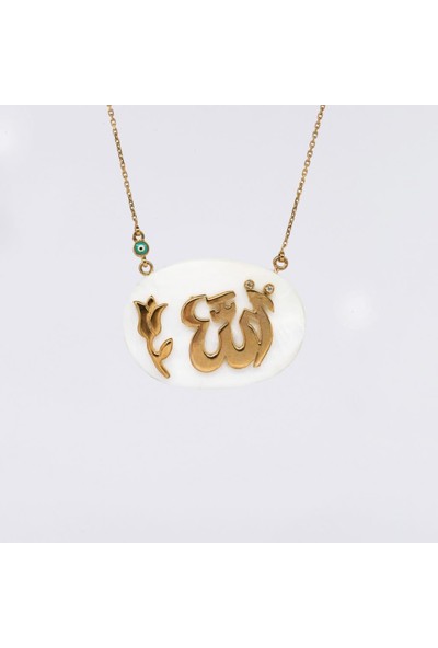 Koçak 0.01 Karat Allah Yazılı Elmas Kolye