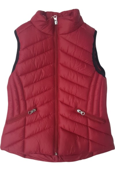 Selen Bebe Kız Çocuk Desenli Fermuarlı Renkli Şişme Yelek