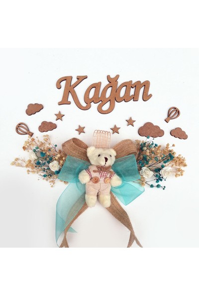 Lora Davet Bebek Kapı Süsü, Hastane Kapı Süsü, Duvar Süsü Aksesuarları (1 Adet) Mavi - 36505