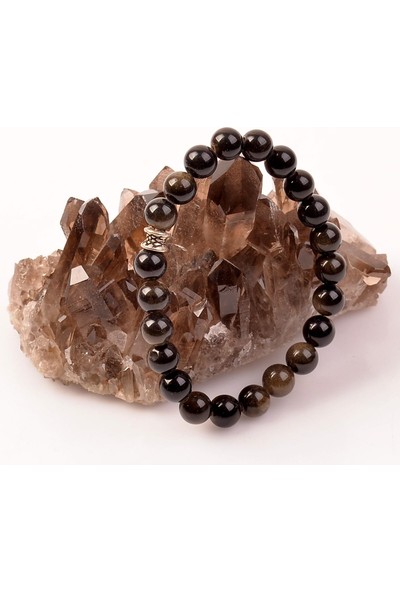 Taş Sandığı Obsidyen Taşı Bileklik - 8 mm Rainbow Obsidyen Taş Sandığı Obsidyen Taşı Bileklik - 8 mm Rainbow Obsidyen