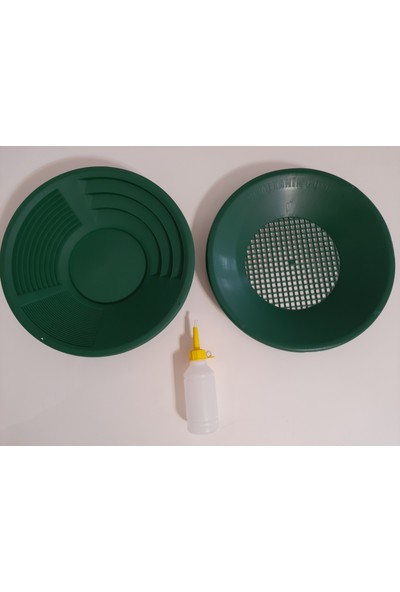 In Mekanik Gold- (Pan Üstü Elek-Altın Vakum Pompası ve Yeşil Pan ) ( Delik Çapı 8 mm Dir )