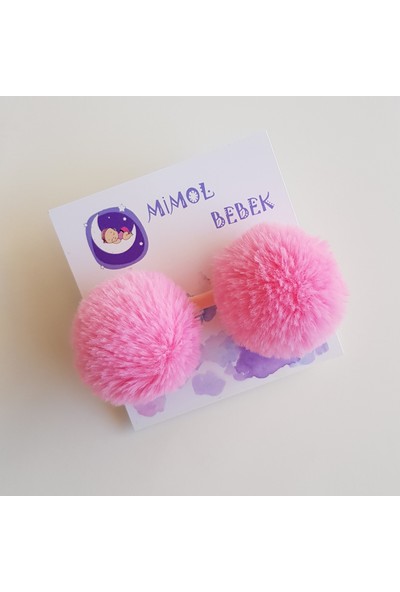 Mimol Bebek Ponponlu Kız Bebek Çocuk Saç Bandı Bandanası