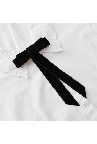 Audra Handmade Audra Carıne Broş Siyah Kadın Yaka Aksesuarı