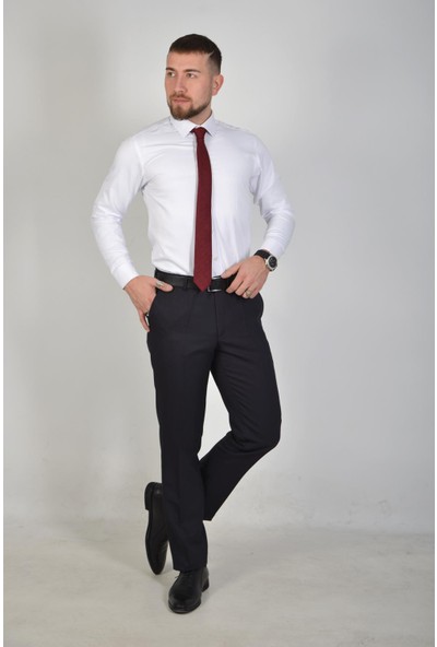 Önkal Gömlek Önkal Klasik Kesim Düz Renk Altınyıldız Kumaş Erkek Pantolon