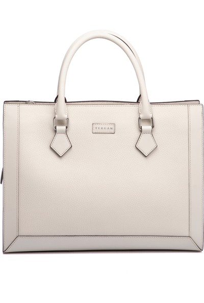 Tergan Bej Deri Erkek Evrak Çantası 21424B19