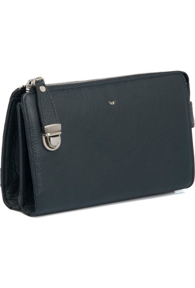 Tergan Lacivert Deri Erkek Portföy Çantası 02199X86