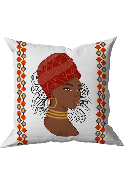 Belnido Home Premium Etnik Afrika Motifli Kırlent Kılıfı KRY1001